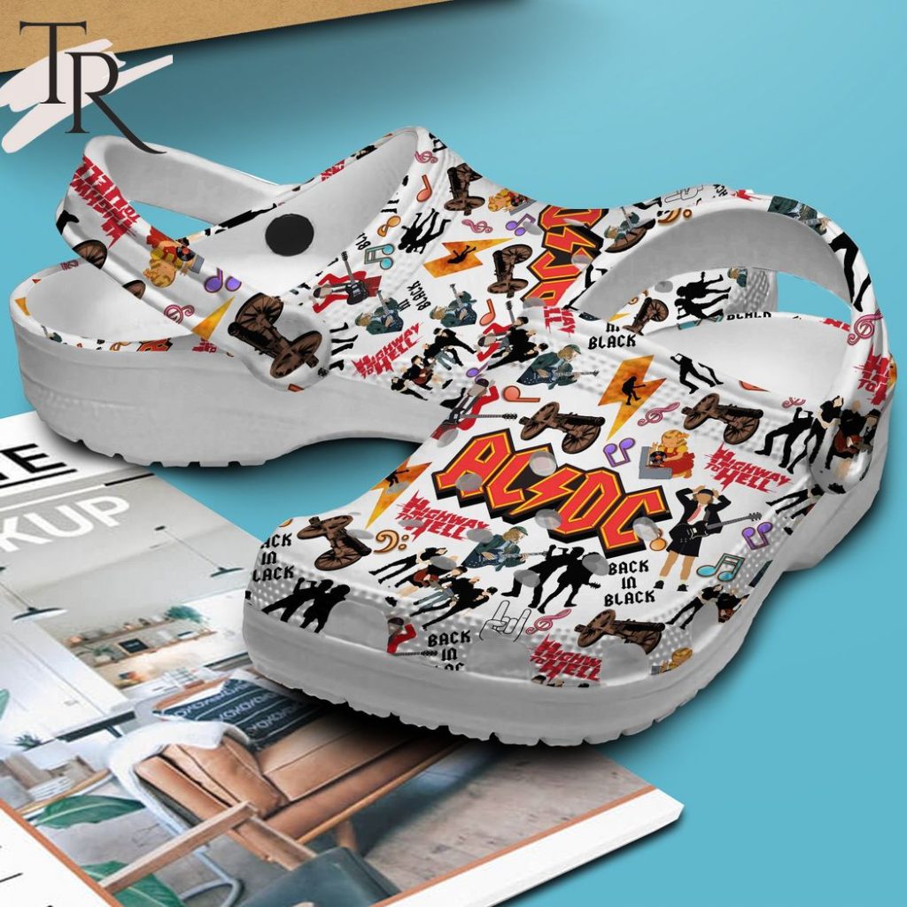 ACDC Back In Black Highway To Hell Crocs - Torunstyle