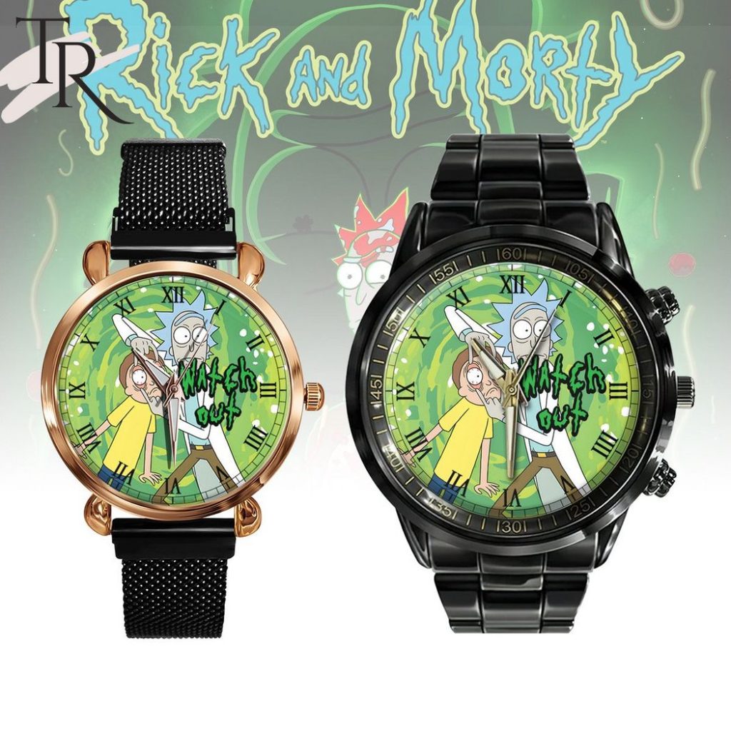Rick And Morty Watch Out Stainless Steel Watch - Torunstyle