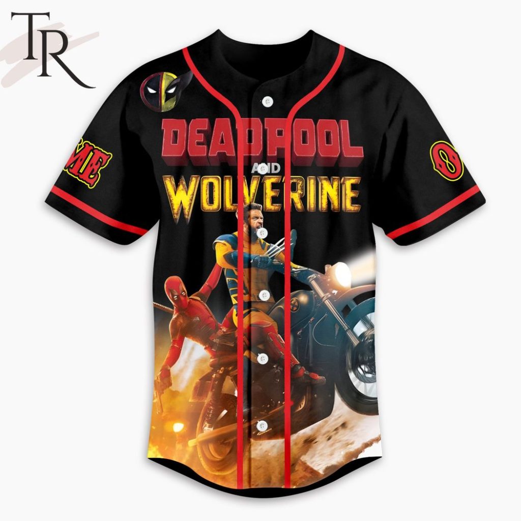 Deadpool And Wolverine It's Hero Time Custom Baseball Jersey - Torunstyle