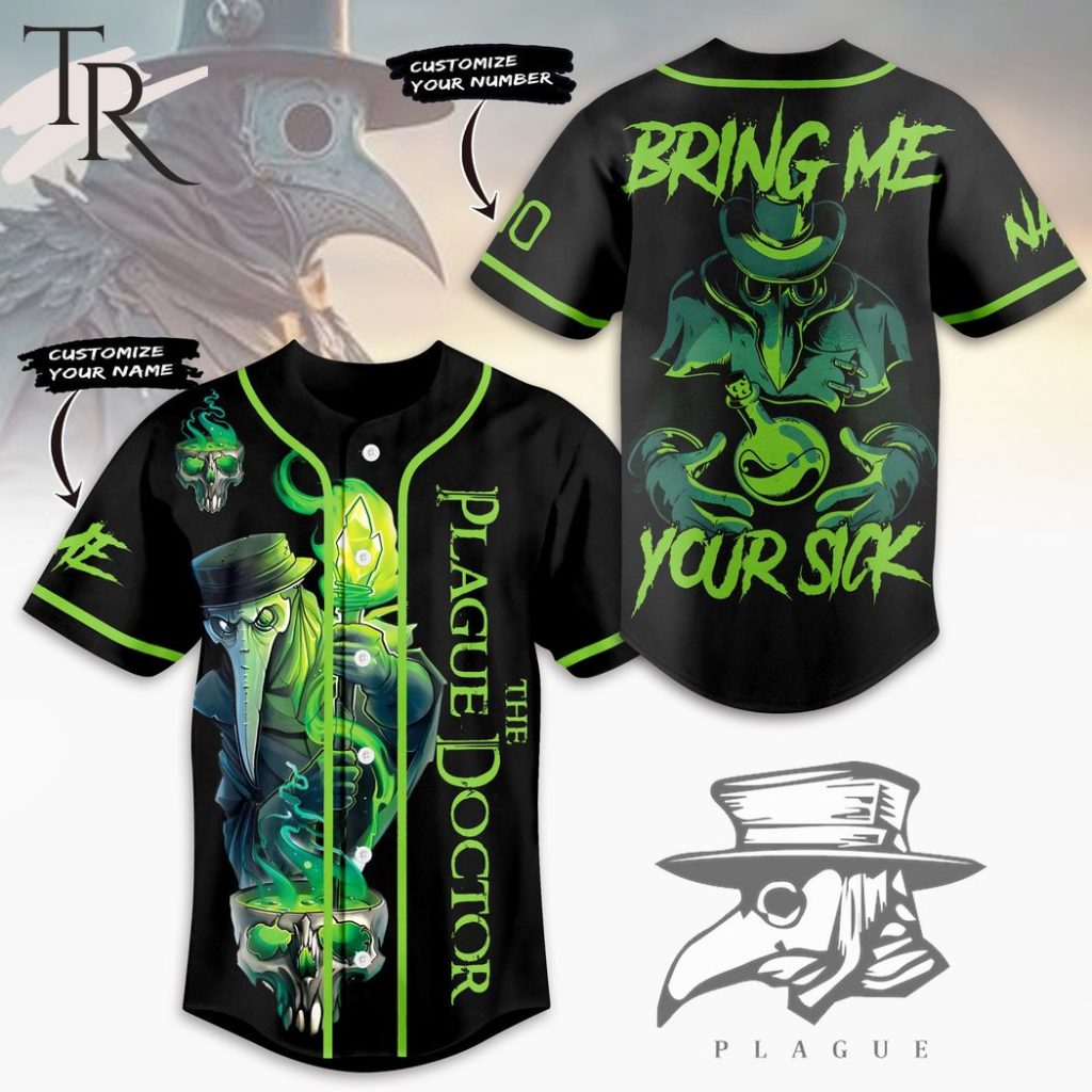 The Plague Doctor Bring Me Your Sick Custom Baseball Jersey - Torunstyle