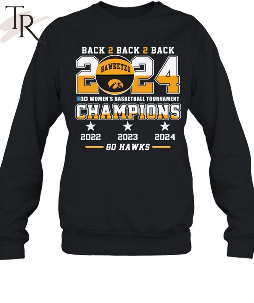 Iowa Hawkeyes Back To Back To Back 2024 Big Women's Basketball ...