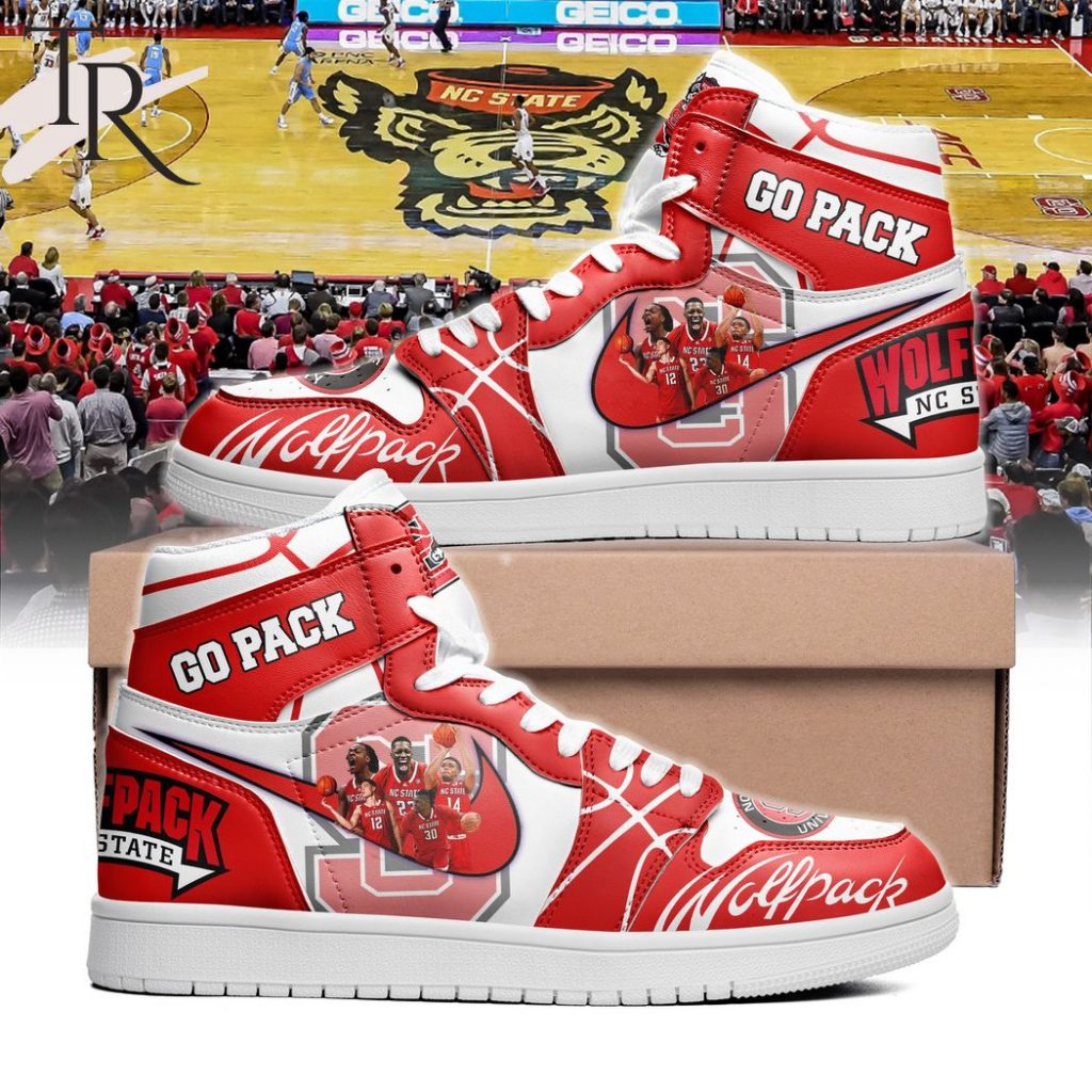 NC State Wolfpack Go Pack Air Jordan 1, Hightop - Torunstyle