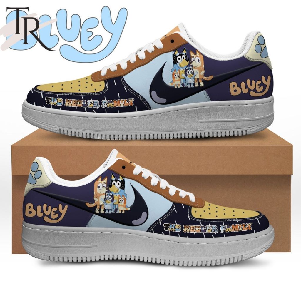 Bluey The Heeler Family Air Force 1 Sneakers - Torunstyle