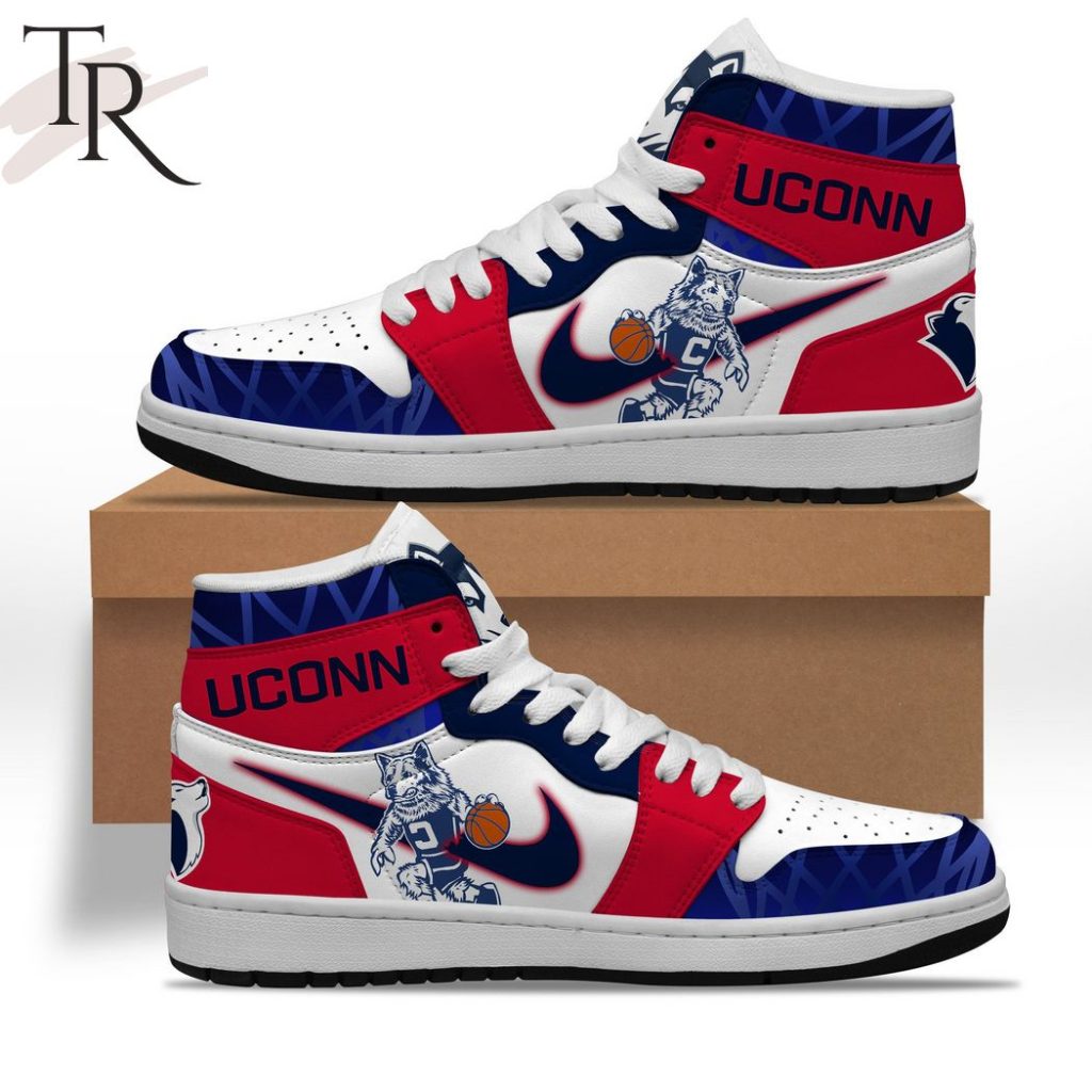 Premium Uconn Huskies Air Jordan 1, Hightop - Torunstyle