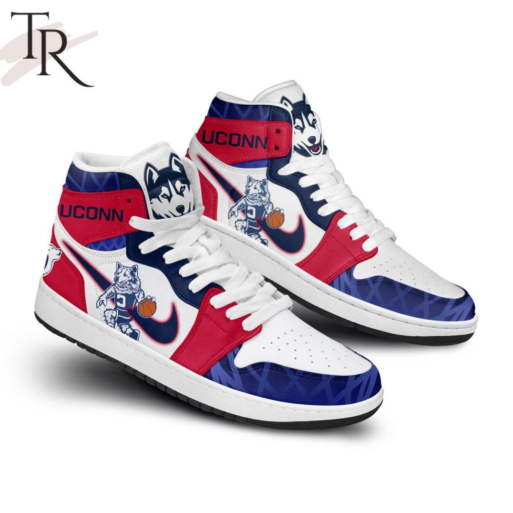 Premium Uconn Huskies Air Jordan 1, Hightop - Torunstyle