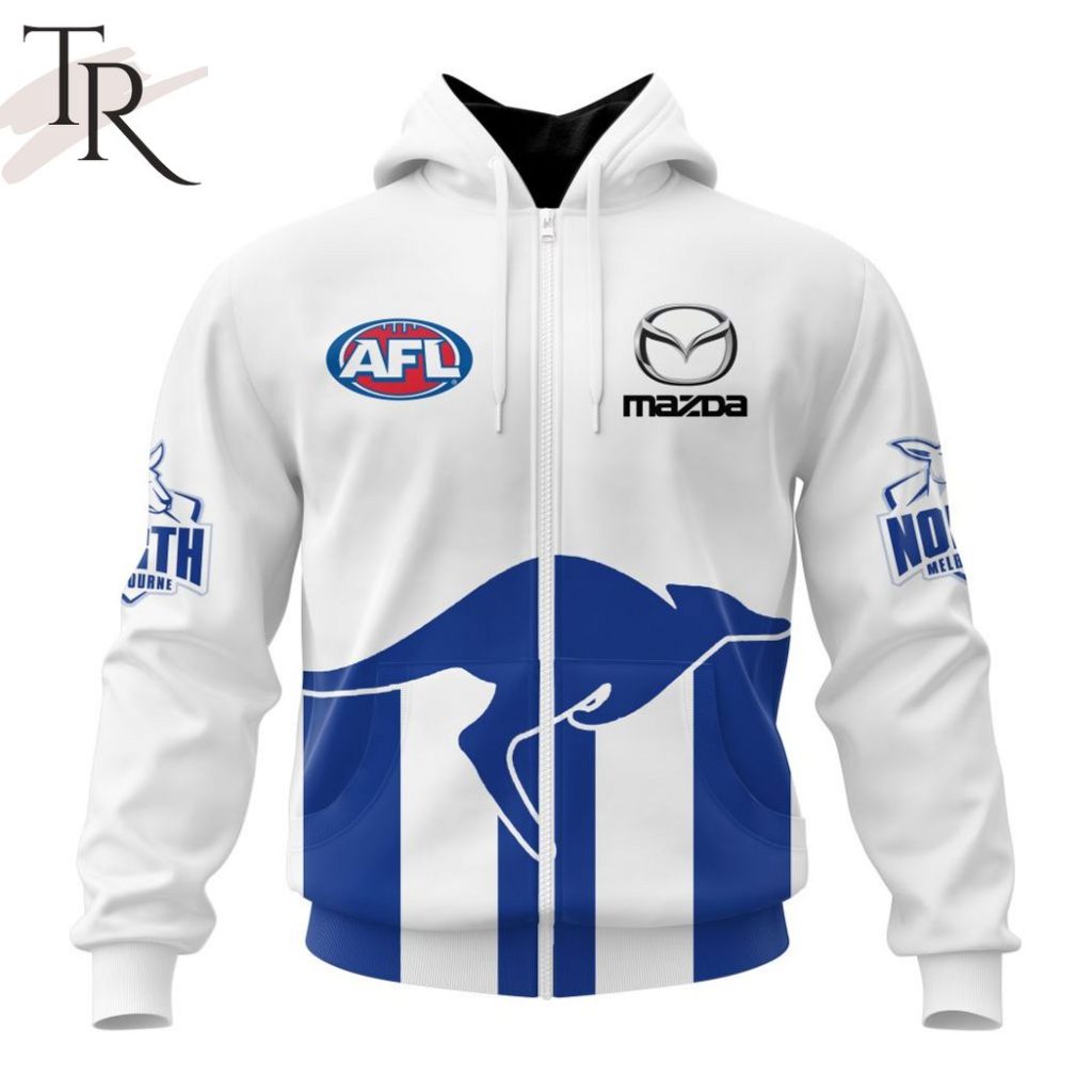 AFL North Melbourne Football Club Personalized 2024 Bounding Roo Hoodie ...