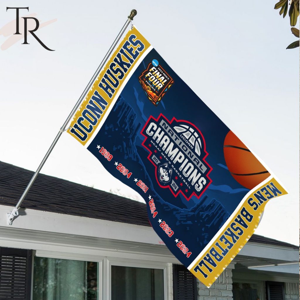 UConn Huskies National Champions NCAA Men's Basketball 2024 Flag ...