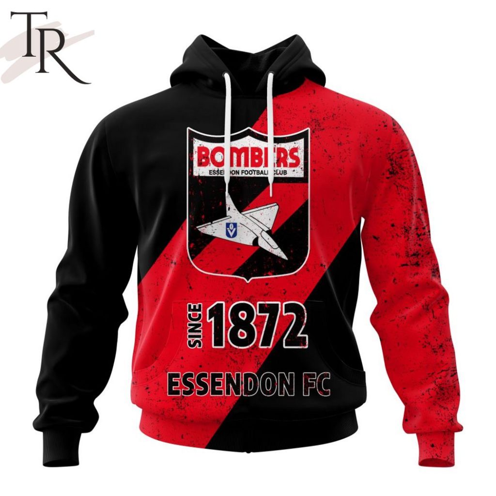 AFL Essendon Football Club Special Retro Heritage Design Hoodie ...