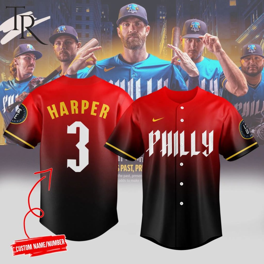 Phillies 2024 City Connect Jersey - Black Red - Torunstyle