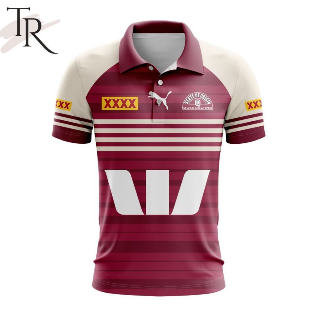 QLD Maroons State Of Origin Personalized 2024 Captains Run Polo ...