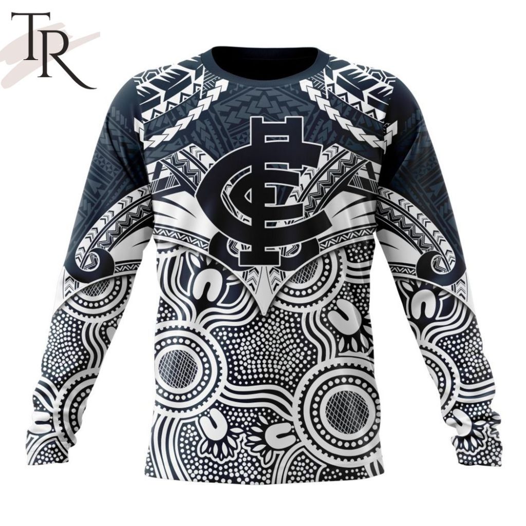 AFL Carlton Football Club Special Indigenous Mix Polynesian Design ...