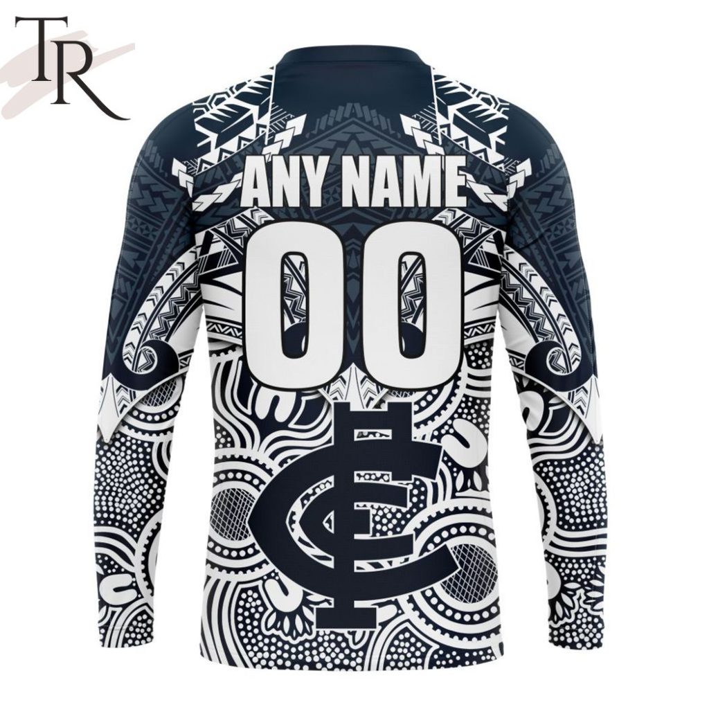 AFL Carlton Football Club Special Indigenous Mix Polynesian Design ...