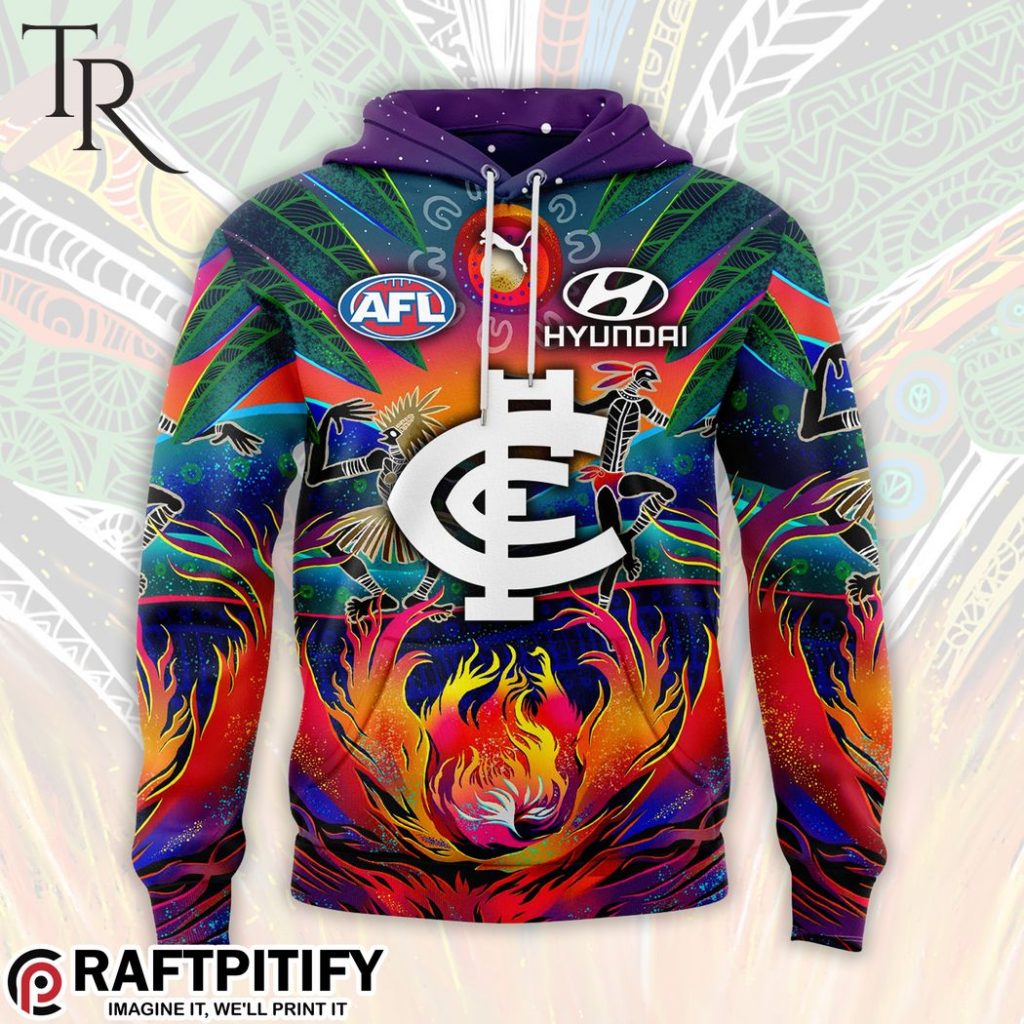 Carlton FC Keep The Fire Burning Black Loud And Proud Naidoc 2024 ...