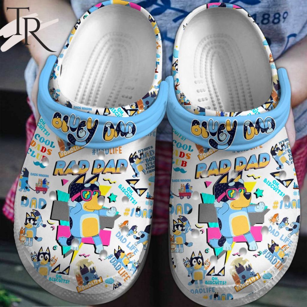 Bluey Rad Dad Crocs - Torunstyle
