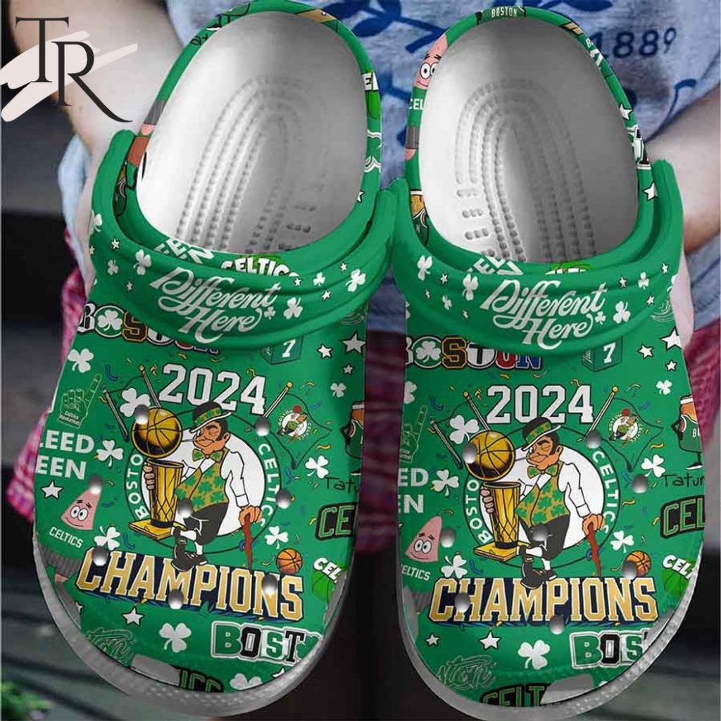 Different Here Boston Celtics 2024 Champions Crocs - Torunstyle