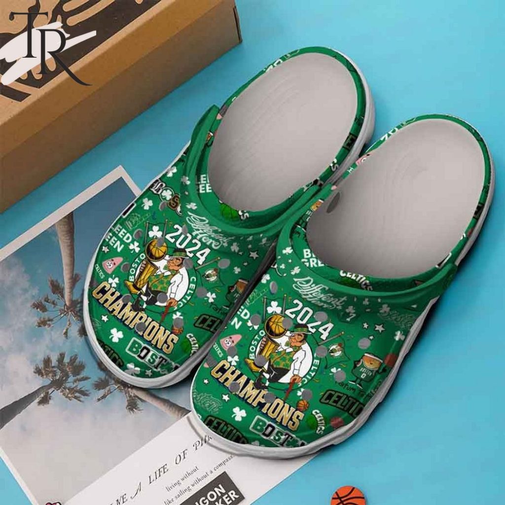 Different Here Boston Celtics 2024 Champions Crocs - Torunstyle