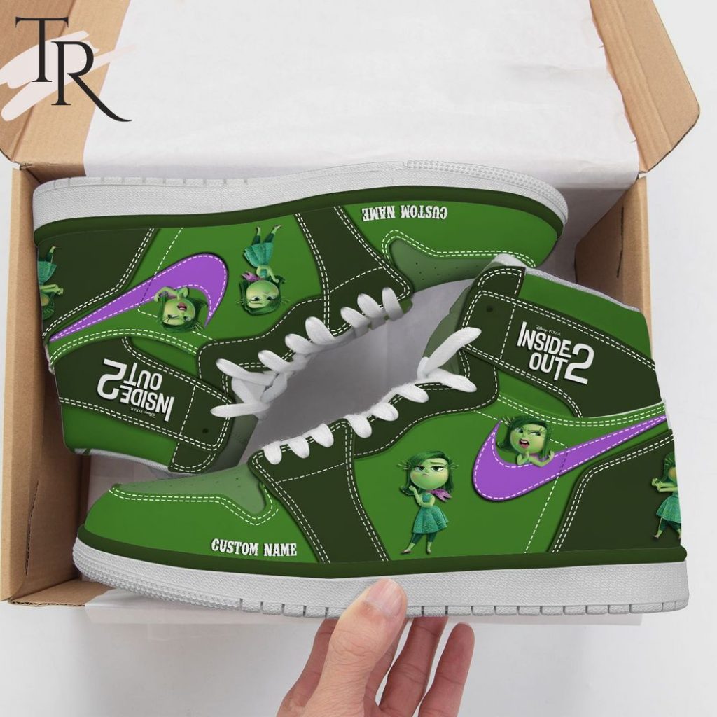 Inside Out 2 2024 Disgust Air Jordan 1, High Top - Torunstyle