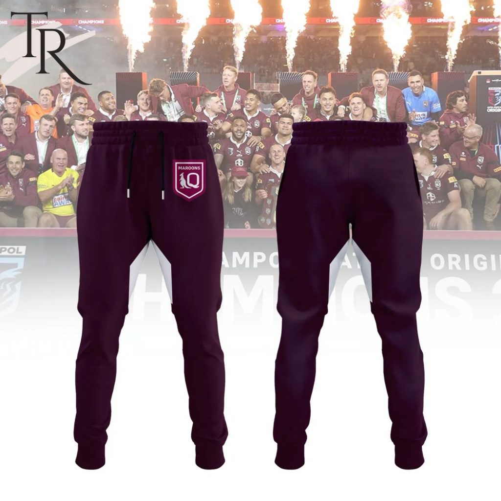 Queensland Maroons State of Origin 2024 Champions Hoodie, Longpants ...