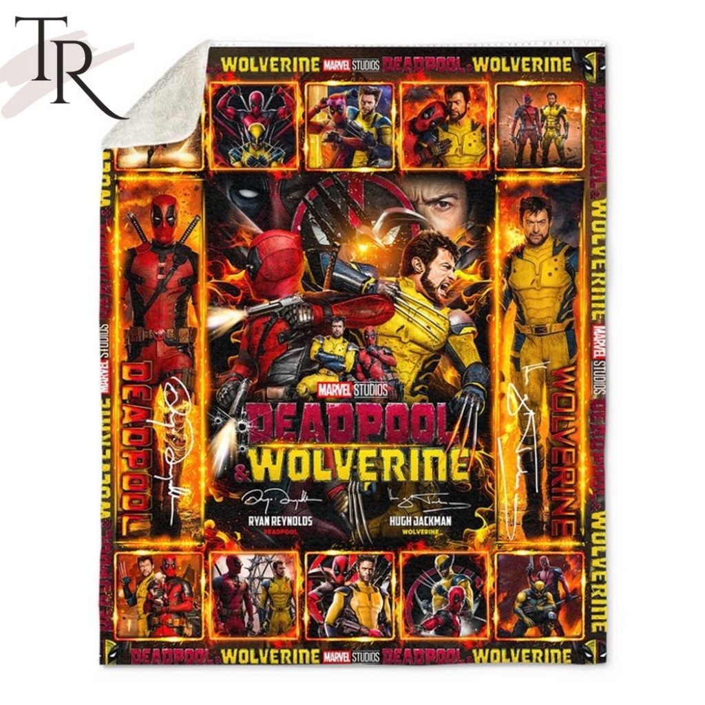 Marvel Studios Deadpool & Wolverine Fleece Blanket - Torunstyle