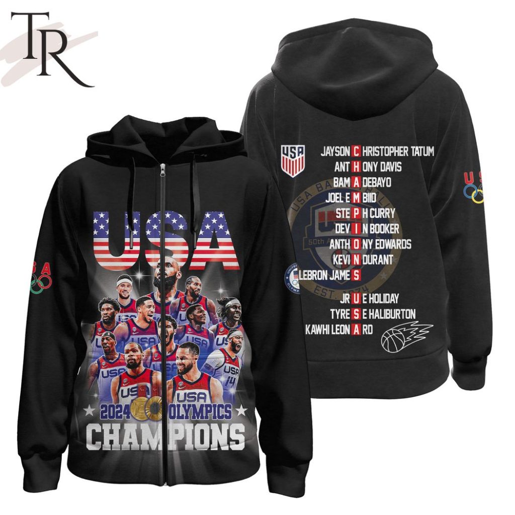 2024 Olympics Champions USA Hoodie - Torunstyle
