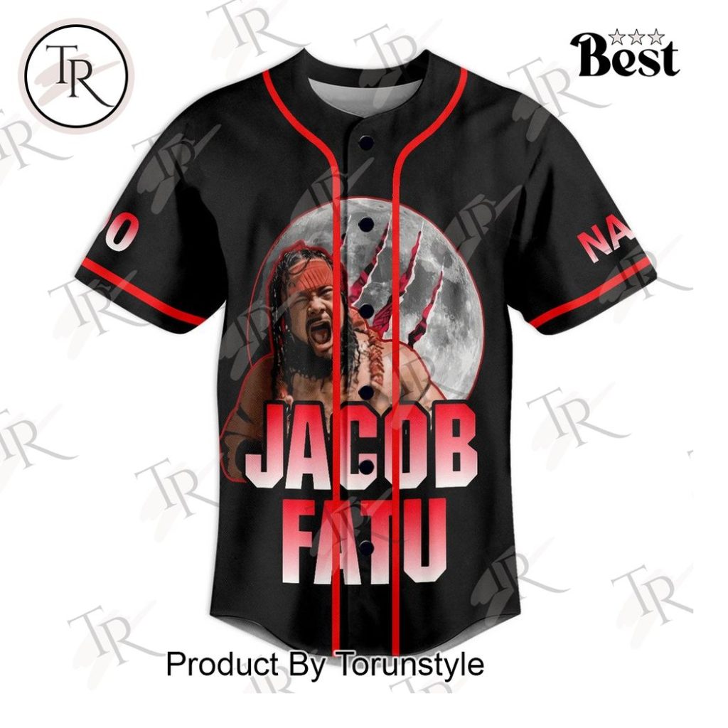 Jacob Fatu Samoan Destroyer Custom Baseball Jersey - Torunstyle