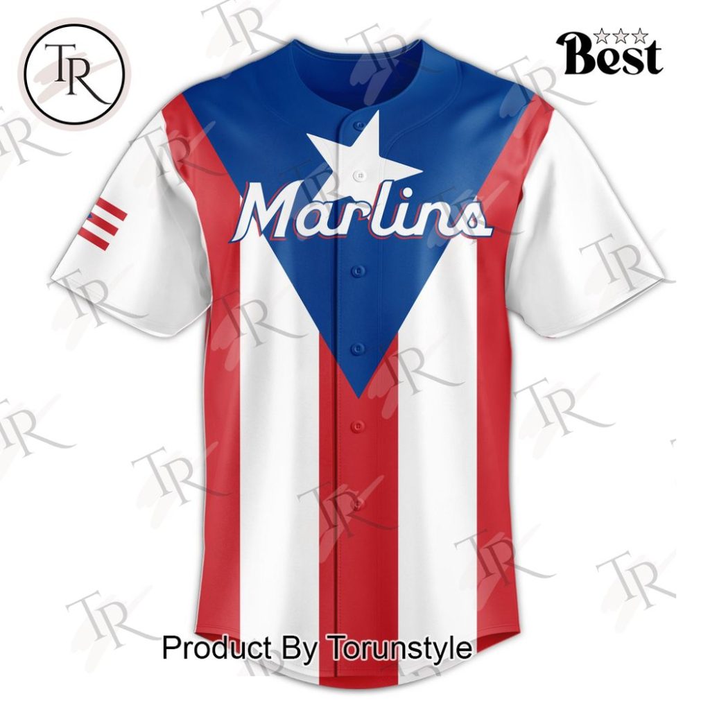 Miami Marlins x Puerto Rican Heritage 2024 Baseball Jersey - Torunstyle