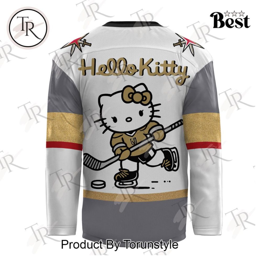 Vegas Golden Knights Hello Kitty Knight 2024 Hockey Jersey - White ...