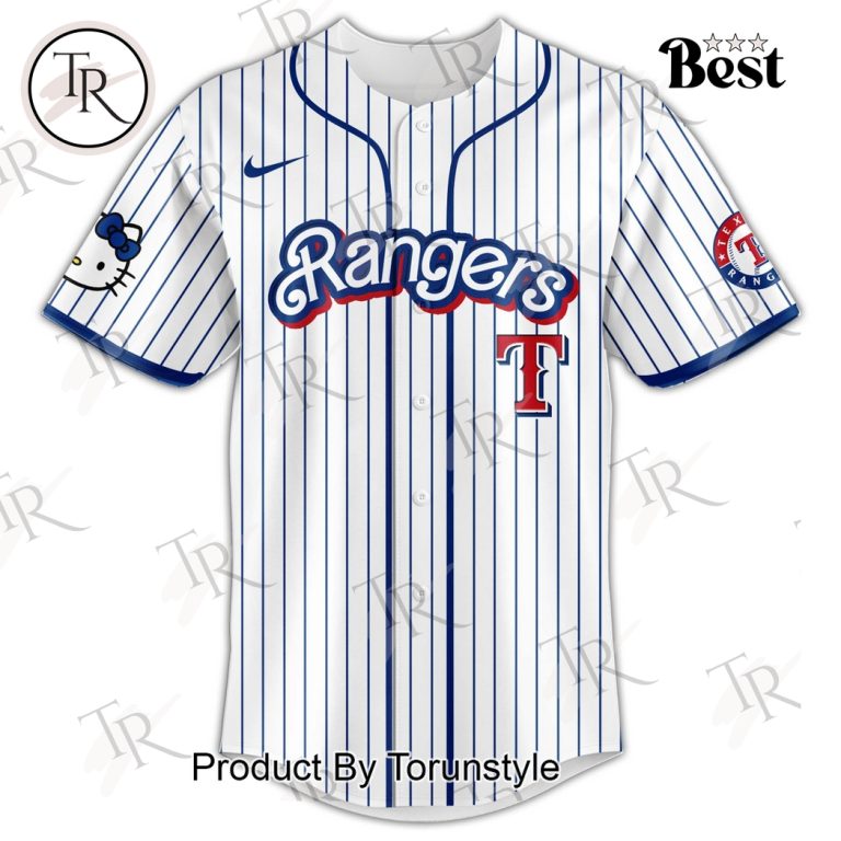 Texas Rangers x Hello Kitty Night 2025 Special Edition Baseball Jersey ...