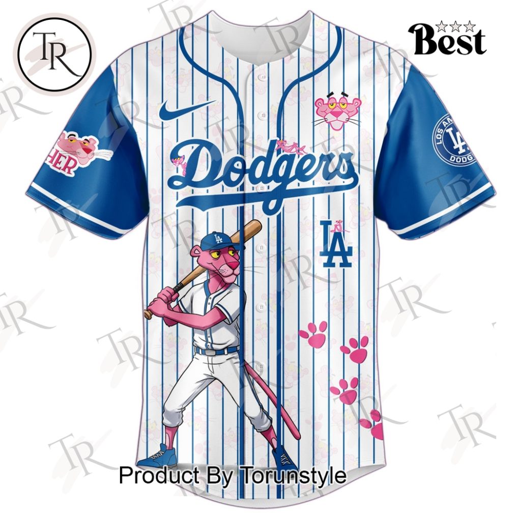 Los Angeles Dodgers X Pink Panther 2025 Special Edition Baseball Jersey ...