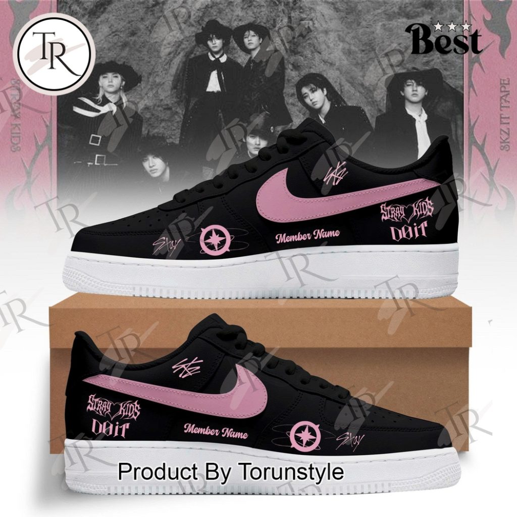 Do It Album 2025 Stray Kids Black Custom Name Air Force 1 Sneakers ...